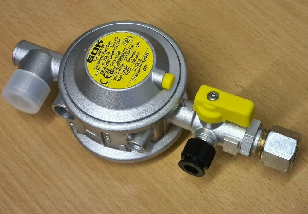 Truma Bulkhead Regulator 10mm 30mbar GOK | Grelly UK