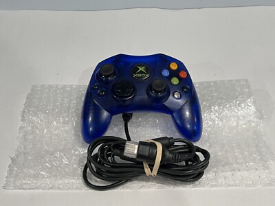 Original Xbox Controller S Type Translucent Blue OEM Tested New Sticks ...