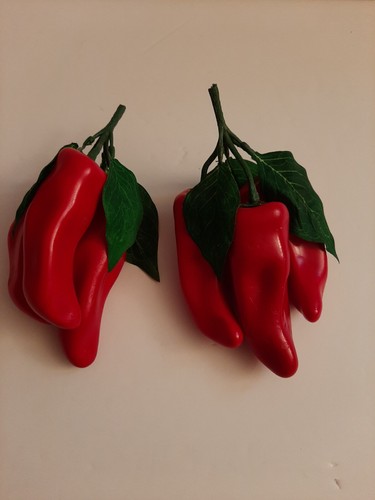 Miniature Decorative Red Chili Peppers Crafts Artificial Foods Home ...
