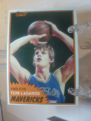 1981-82 Topps Basketball Card #10 - Tom Lagarde - Dallas Mavericks ...