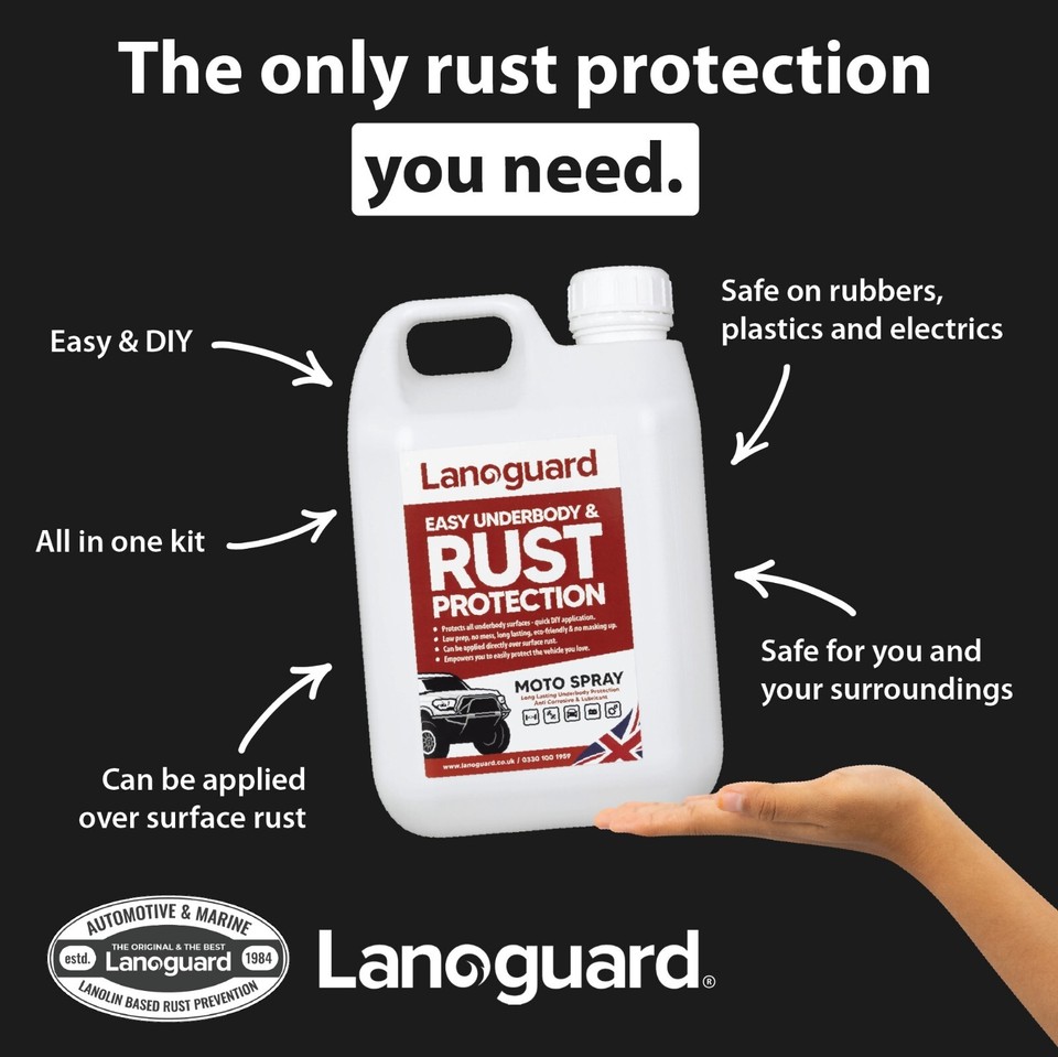 Lanoguard Underbody Rust Protection & Underseal Kit – All-in-One ...