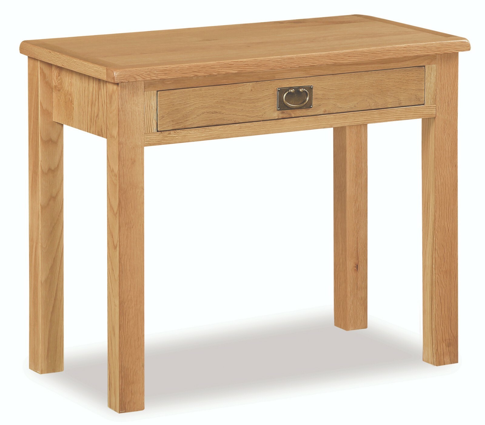 Baysdale Oak Slim Laptop Desk / Compact Computer Desk / Home Computer ...