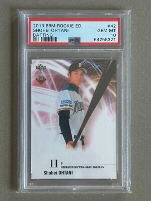 Shohei Ohtani (Japanese Rookie Card) -- 2013 BBM Rookie Edition ...