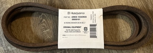 Genuine Husqvarna 429636 42" Riding Mower Deck Belt fits Poulan Ariens ...