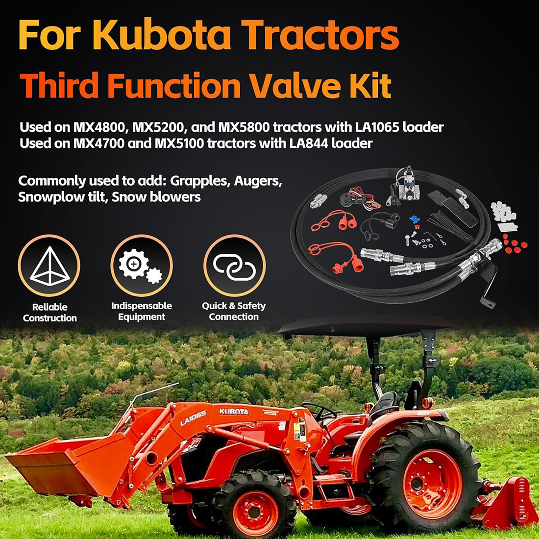 Third Function Valve kit for MX Series Kubota Tractors | eBay