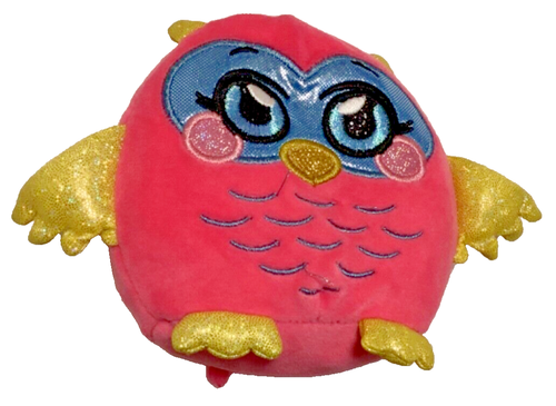 Mush Meez Pink Olivia Owl Bird Stuffed Animal Toy Moldable Plush Memory ...