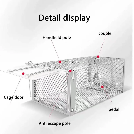 USA Mouse Trap Rat Trap Rodent Trap Live Catch Cage, Easy to Set Up and ...