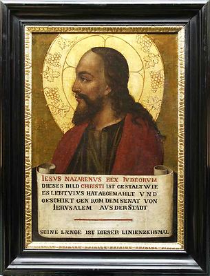 JESUS NAZARENUS nach Beschreibung von LENTULUS. XVII-XVIII Jhd. Jesus ...