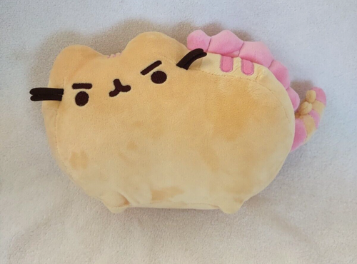 Plush Gund Pusheenosaurus Dinosaur Cat Yellow Pink 13" From 2019 | eBay