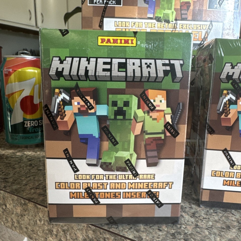 Factory Sealed Mega Box 2024 Panini Minecraft Trading Cards Lot of 8 | eBay