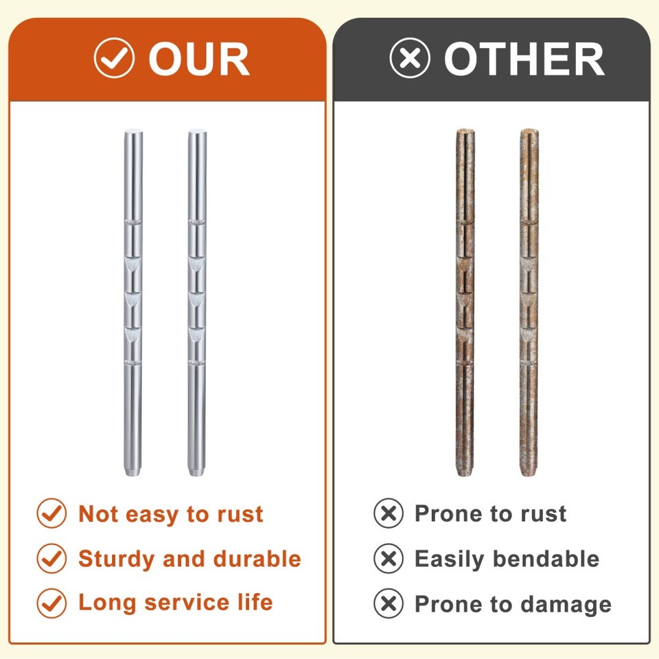 2 Pcs Auto Seat Headrest Metal Rod Straight Pole for Car Replacement | eBay