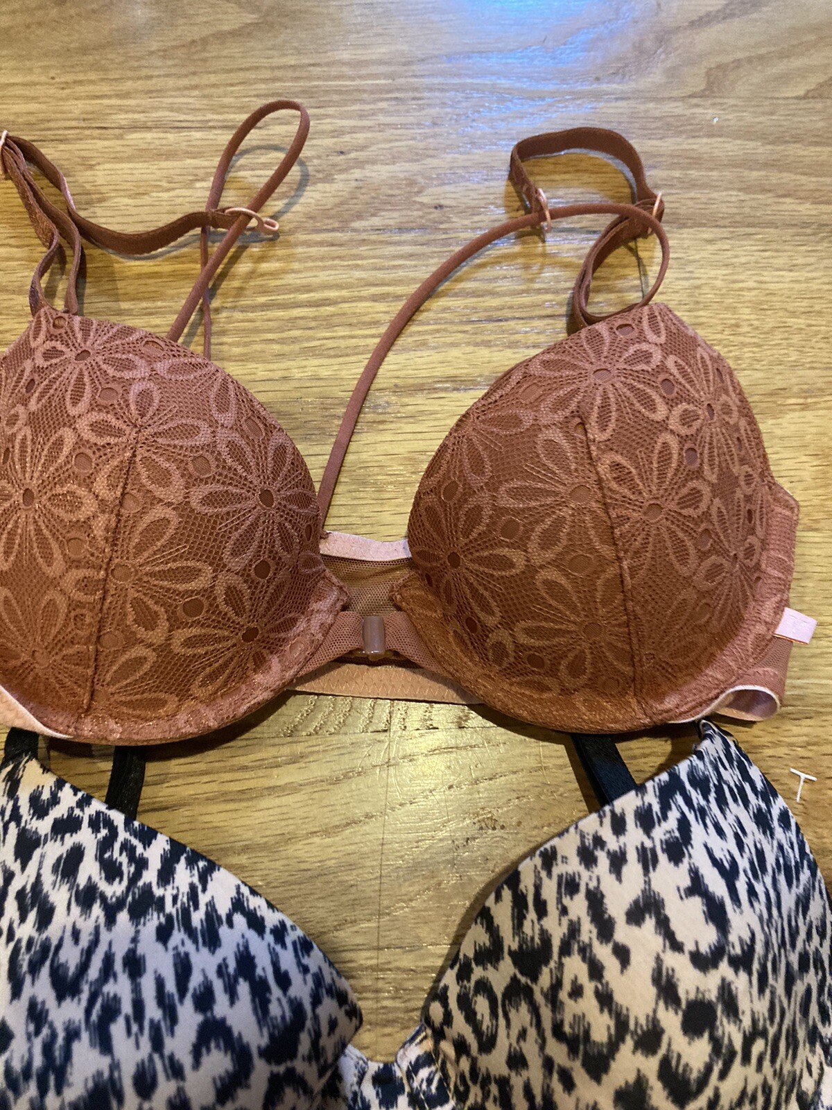 Lot of 2 Victorias Secret Lined Demi Bras 32B | eBay