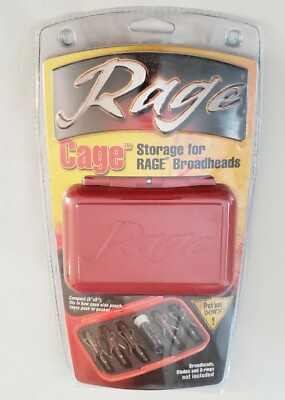 Rage Cage Travel Storage Case for Rage Broadhead Archery Arrow Broad ...