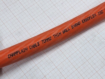 Champlain Cable #2/0awg 70mm2 EXRAD ERGOFLEX Thin Wall High Voltage ...