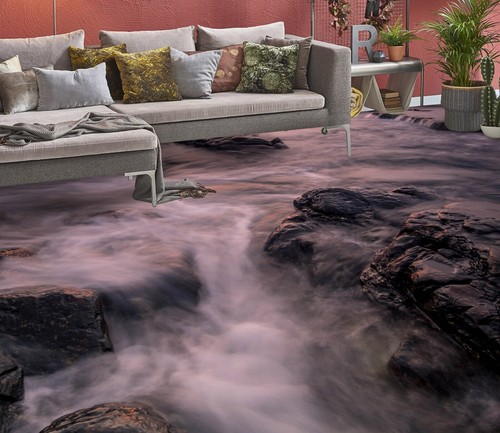 3D Sea Water Flow O4354 Floor WallPaper Murals Wall Print Decal 5D Romy ...
