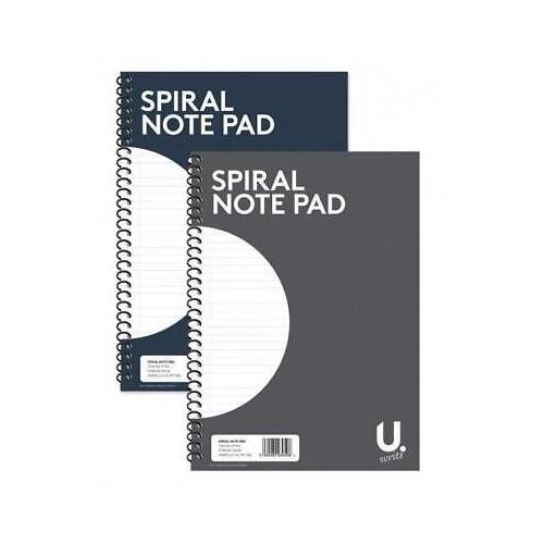 2x A4 Spiral Notebook Note Pad Wired Lined Ruled Paper Jotter Journal ...