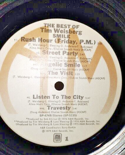 THE BEST OF Tim Weisberg "SMILE!" VINYL RECORD SP-4749 | eBay