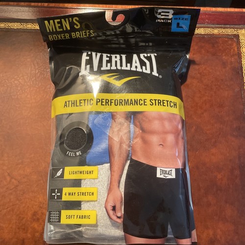 Everlast Athletic Performance Stretch 3 Pack Mens Boxer Briefs Size L ...