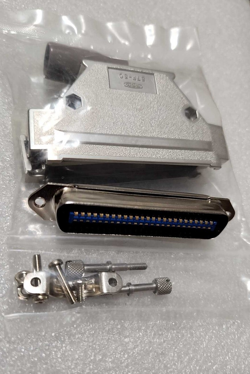 2 Pcs) 🇯🇵 Centronics 50 Pos Connectors G 57-10500 & Backsell DDK 57FE ...