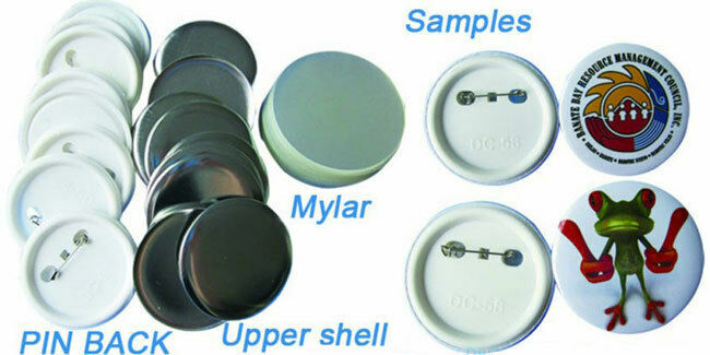 1.45'' Button Badge Maker Machine Badge Making Kit Tool + 1000 Button ...