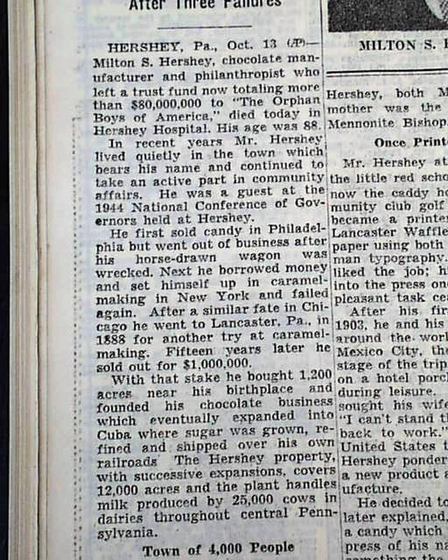 Milton Hershey Caramel Company