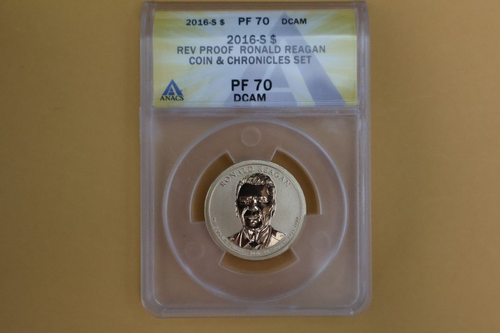 2016 S REVERSE PROOF RONALD REAGAN DOLLAR FROM COIN & CHRONICLES SET ...