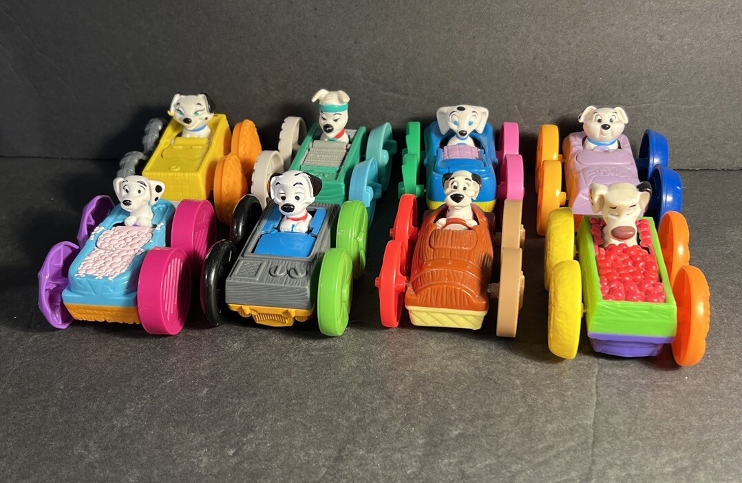 Lot of 8 Vintage 101 Dalmatians Flip Cars McDonalds Disney Happy Meal ...