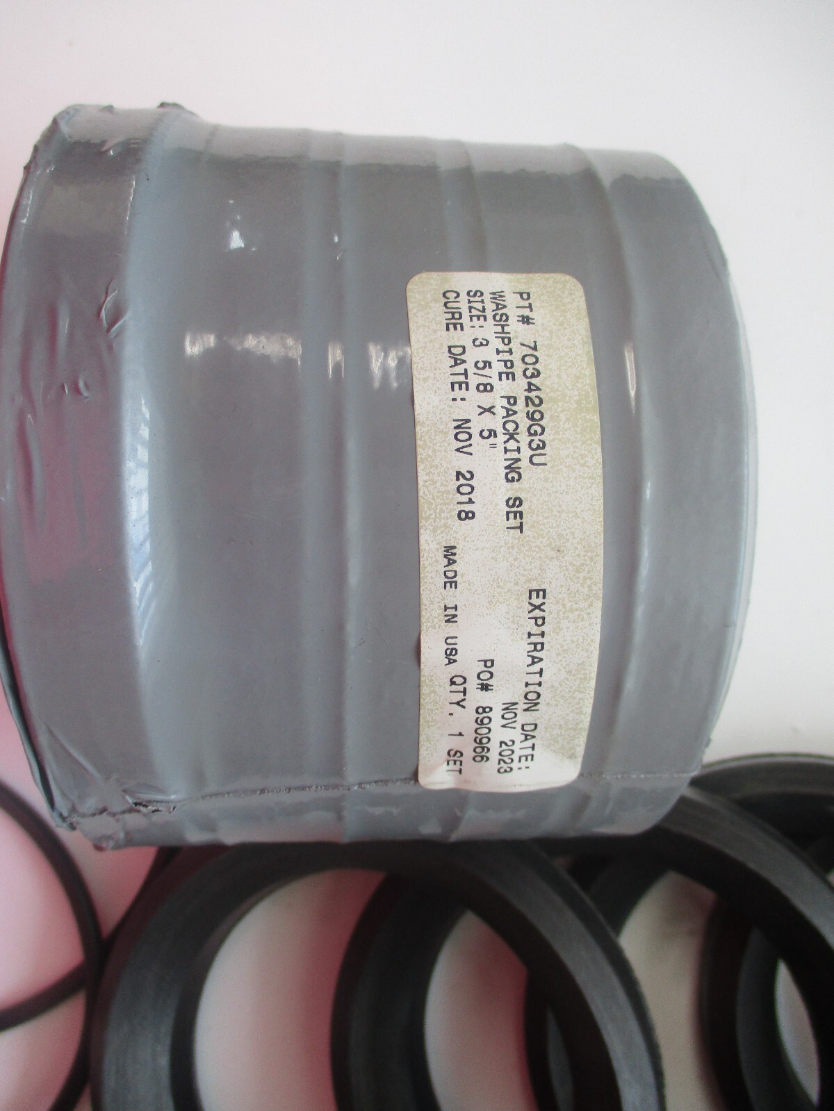 MUD PUMP WASHPIPE PACKING SET PT# 703429G3U 3 5/8" X 5" RINGS & GASKETS ...