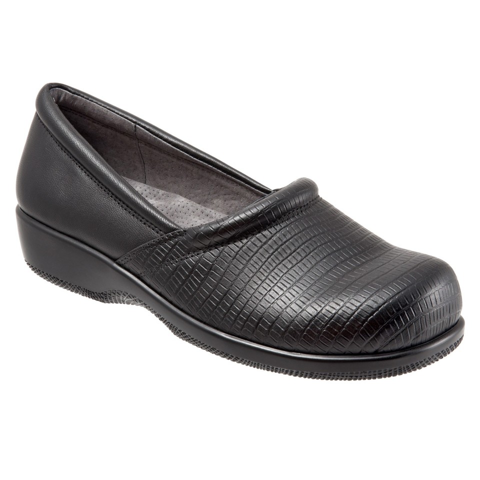 Softwalk Adora S1912-014 Womens Black Leather Slip On Loafer Flats ...