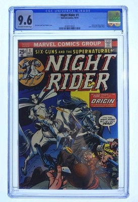 Night Rider 1 CGC 9.6 1974 1st Silver Age Ghost Rider App As “Night ...
