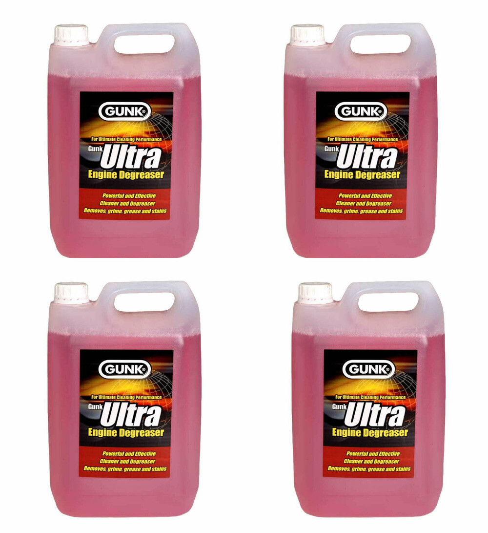 4 x Gunk Ultra Engine Degreaser Spray Cleaner Car Grease Dirt Remover 5 ...
