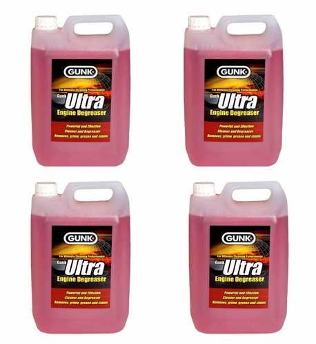 4 x Gunk Ultra Engine Degreaser Spray Cleaner Car Grease Dirt Remover 5 ...