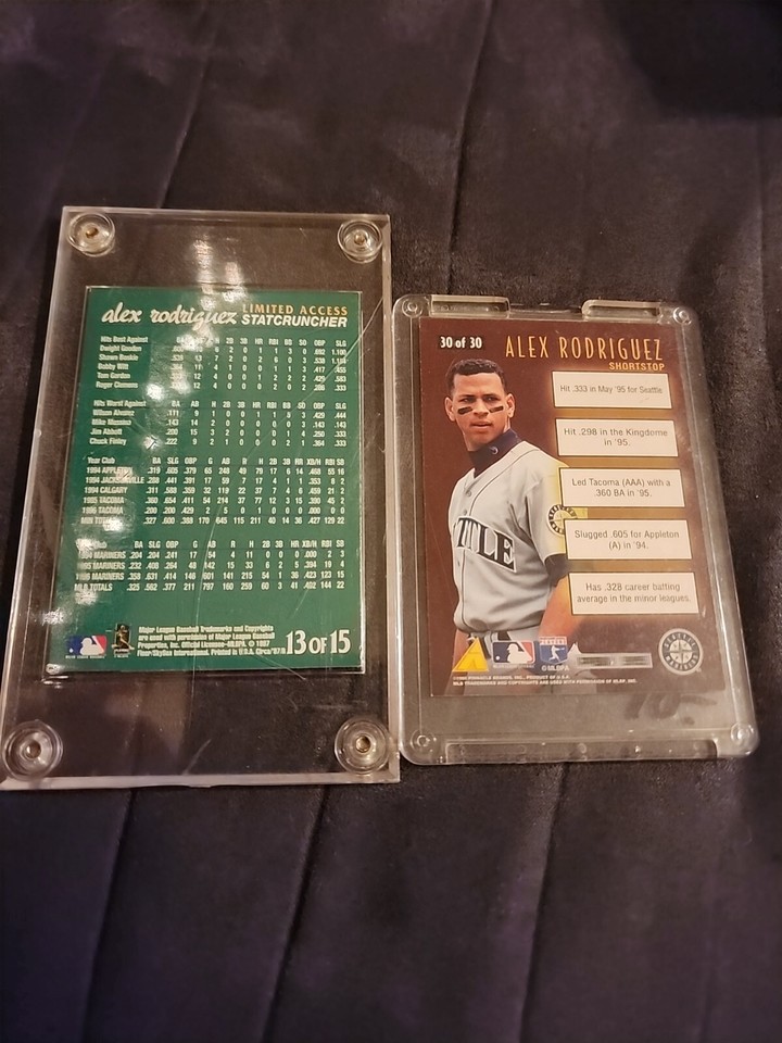 1997 Circa Limited Access & 1996 Pinnacle Alex Rodriguez Mariners ...