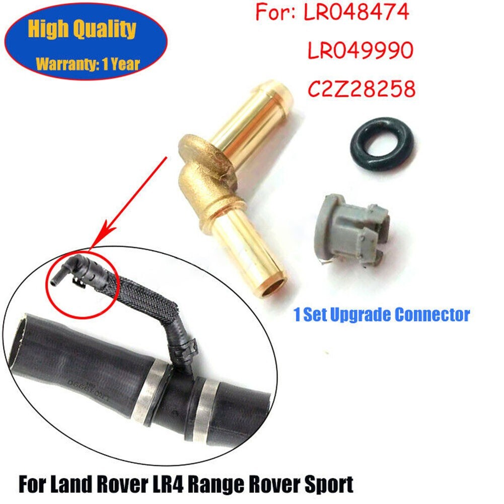 Tube Connector Thermostat Kit LR049990 Metal+Plastic Radiator Connector ...