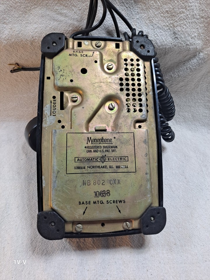 Vintage Phone 1963 Automatic Electric Monophone Blck Rotary Desk ...