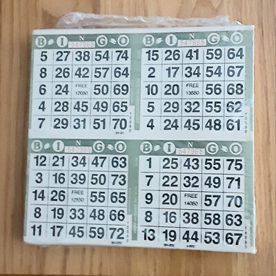 Bingo Paper Cards 4on5up 50 Packs | eBay