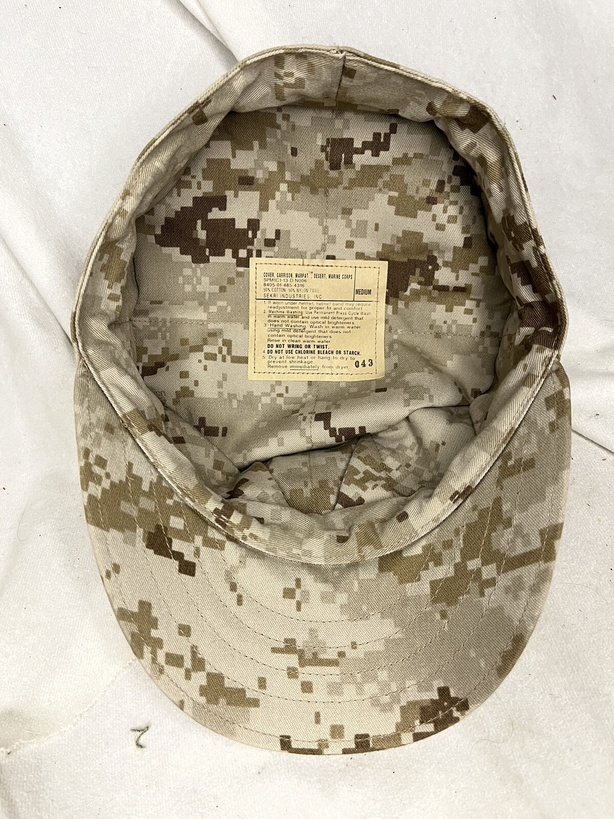 USMC 8 Point Marine Corps Digital Desert Utility Hat … - Gem