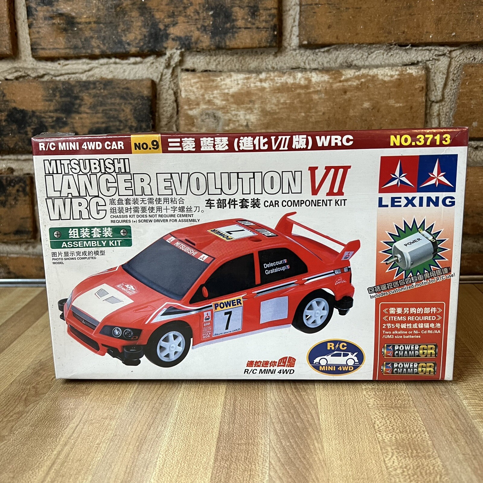 Mitsubishi Lancer Evo VII Mini 4WD Car Sealed in Package Motorized ...