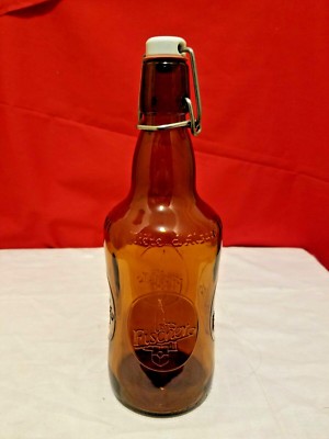 Fischer Beer Brown Glass Bottle Porcelain Swing Top Biere d'Alsace ...