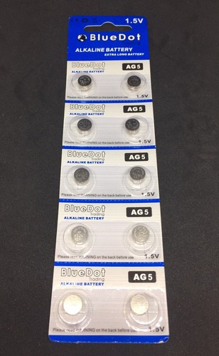 10 - PACK NEW ( AG5 ) LR754 SR754 LR754 G5 SR48 193 Alkaline battery ...