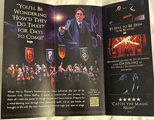 HARRY POTTER AND THE CURSED CHILD BROADWAY FLYER-TOM FELTON/DRACO ...