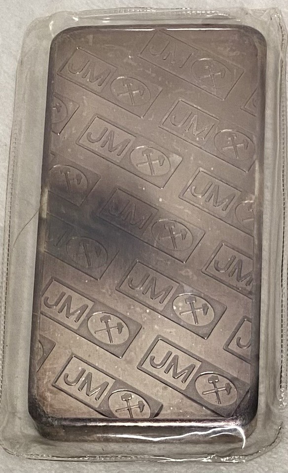 JM Johnson Matthey 10 oz .999 Fine Silver Bar In Sealed Plastic | eBay