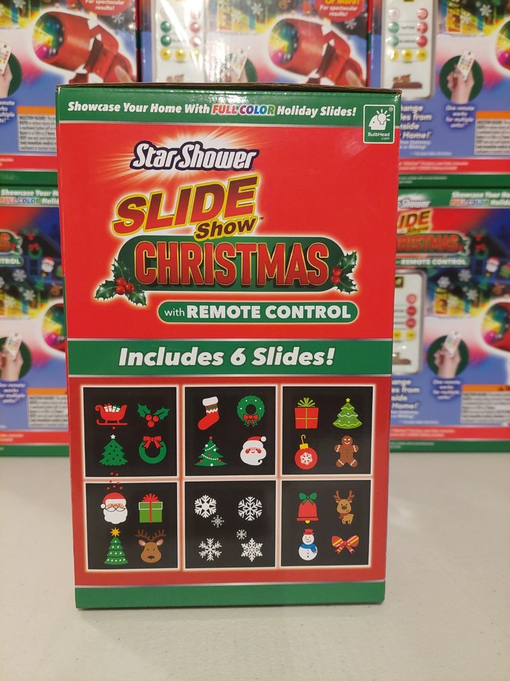 NEW STAR SHOWER SLIDE SHOW WITH REMOTE LED CHRISTMAS LASER PROJECTOR ...