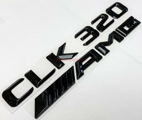 #1 BLACK CLK320+AMG FIT REAR TRUNK EMBLEM BADGE NAMEPLATE DECAL NUMBERS ...