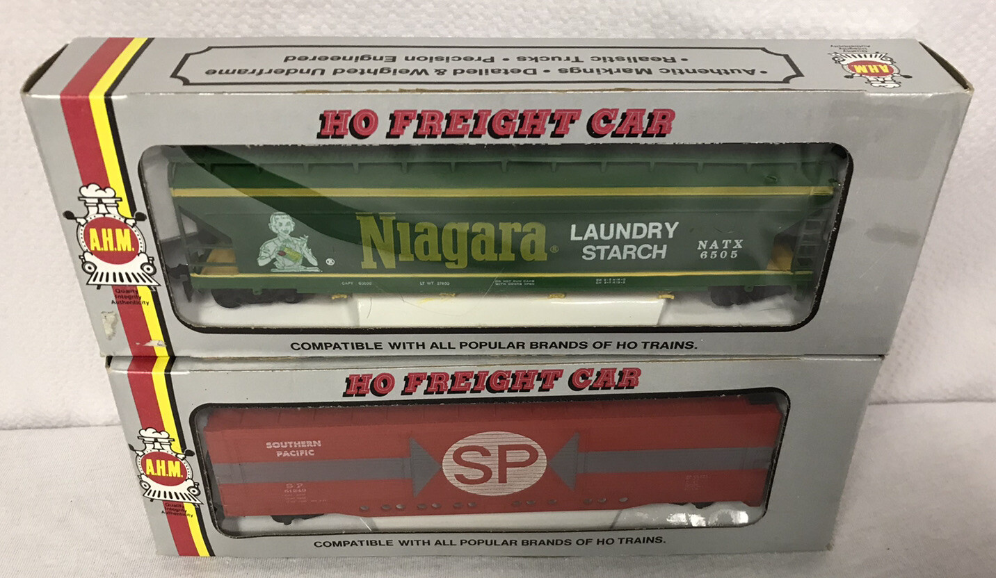 AHM HO Scale Lot Of 2 Rail Cars Niagara NATX 6505 & Southern Pacific ...