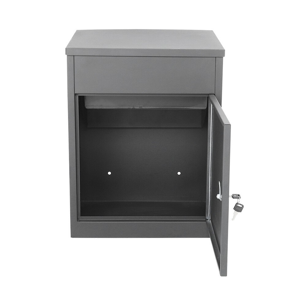Lockable Metal Parcel Delivery Secure Dropbox Outdoor Storage Letter ...