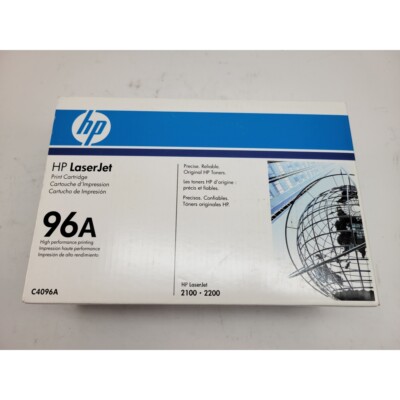 Genuine HP 96A Black Toner Cartridge - Black - New in Box | eBay