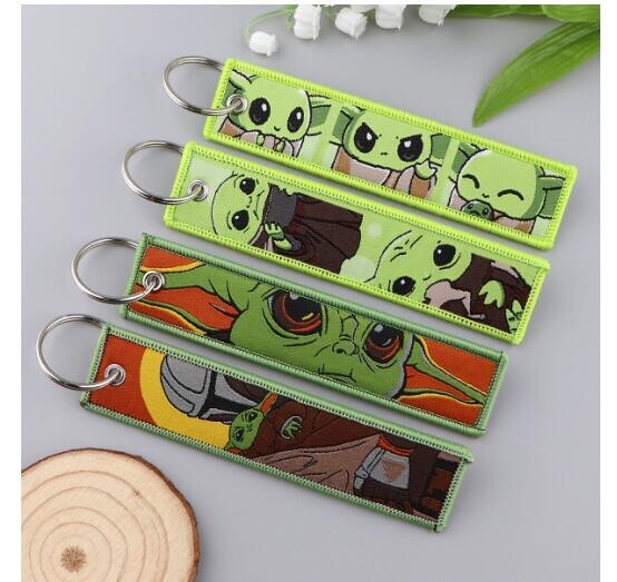 20pcs YODA MIX Key Tag Keychain Keychain For Car Keys Backpack Key Ring ...