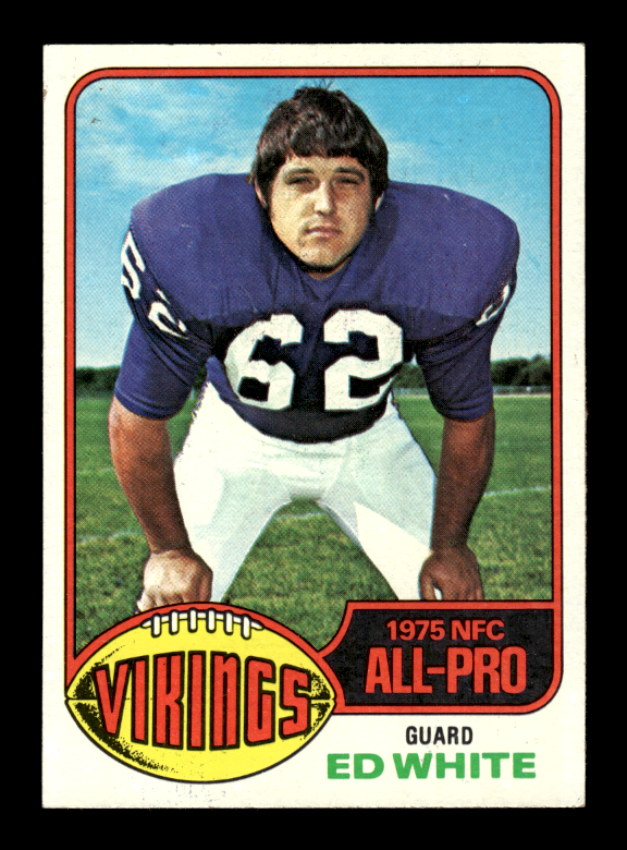 1976 Topps # 230 Ed White Card (B64) Minnesota Vikings | eBay