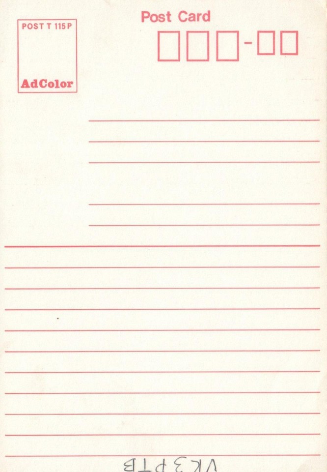 1987 QSL CARD JAPAN JR5JRK/3 hand-made HAM RADIO POSTCARD to VK3PTB in ...